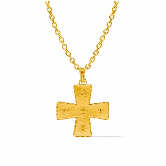 Julie Vos | Jewelry | Julie Vos Gold Cross Necklace | Poshmark